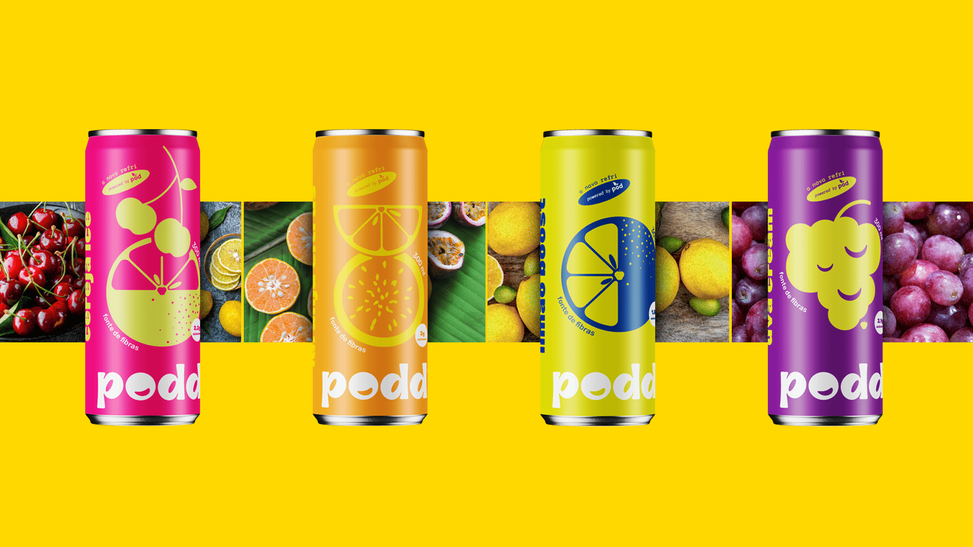 Kit 12 Refrigerantes Poddi 100% Natural Sem Açúcar – Pod Kombucha